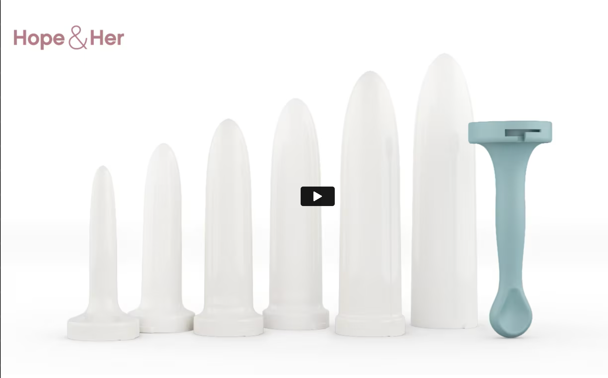 Vaginal Dilator Set - Six Dilators & Handle